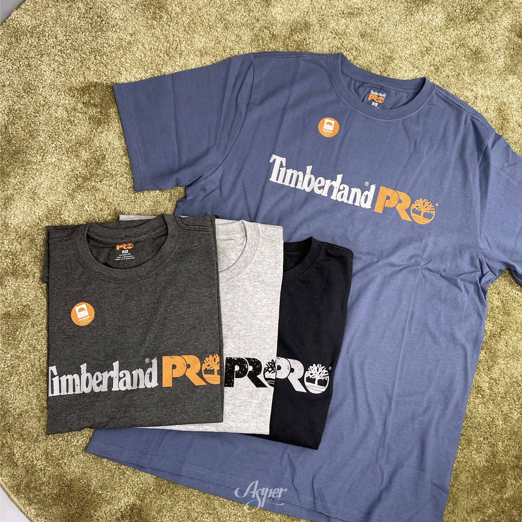 【Asper】Timberland Pro 6.5oz 胸口字體 厚磅工裝 Logo 美版 短袖 | 蝦皮購物