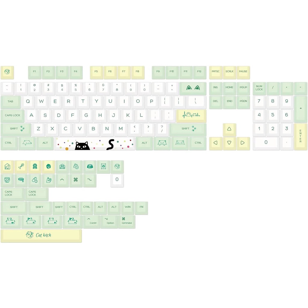 低價鍵帽,昇華 PBT XDA/MDA/CHEERY Profile Honey Milk Keycap Cherry | 蝦皮購物