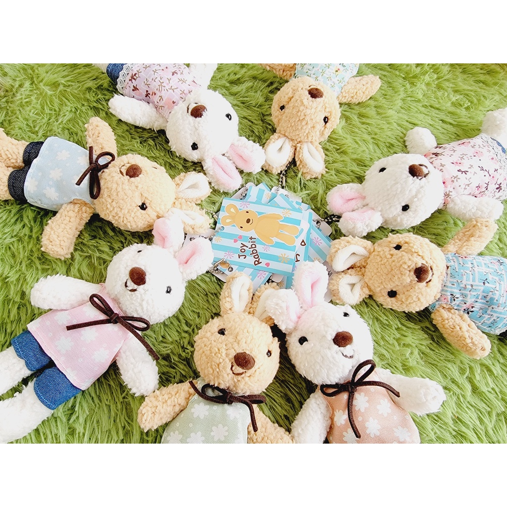 現貨 =Pat小舖= 歡樂兔 Joy Rabbit 可愛兔子 婚禮小物 3吋 7吋 12吋 可愛 吊飾 娃娃 玩偶 | 蝦皮購物