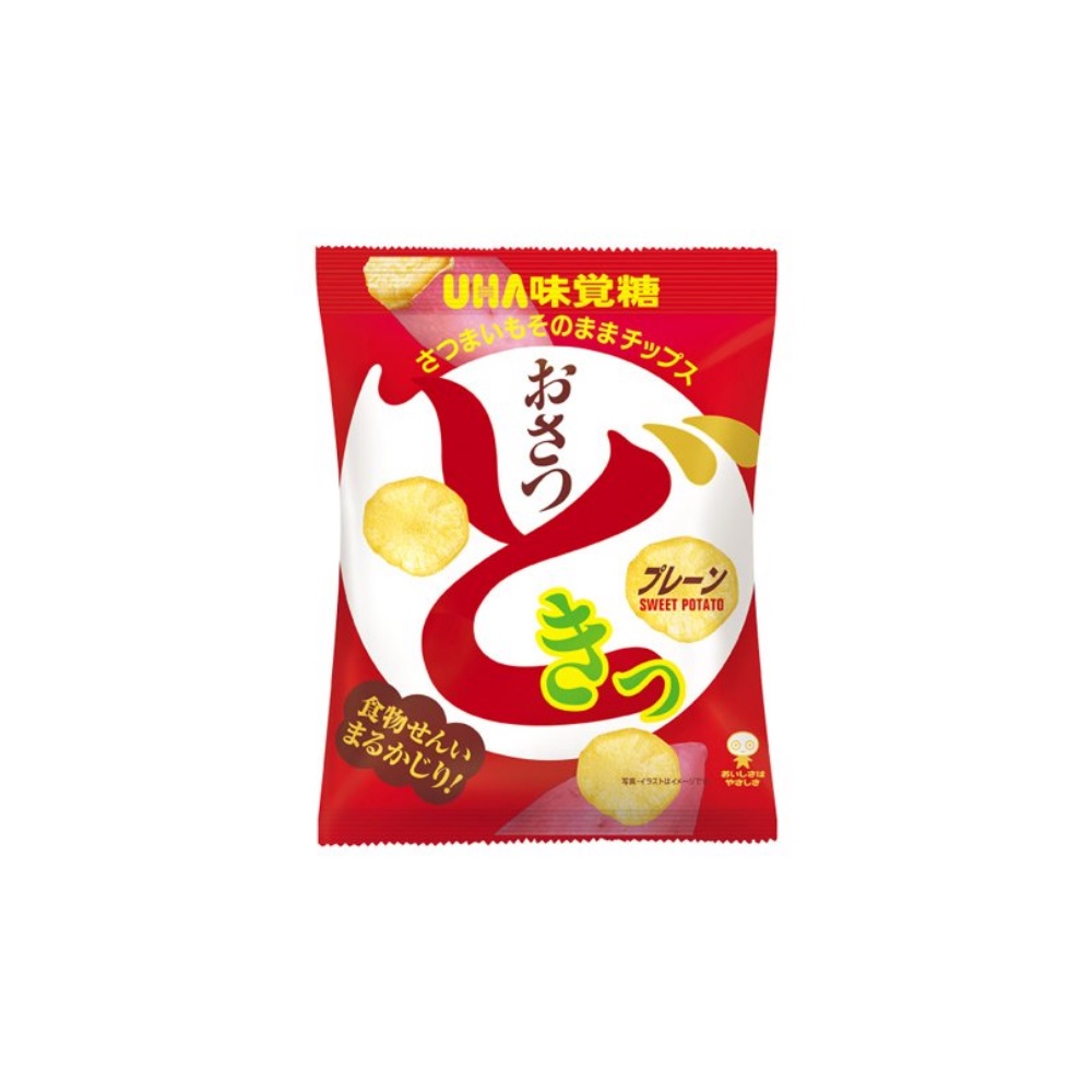 【餅之鋪】日本 UHA 味覺糖原味薯片65g 甜味甘藷片 原味薯片 地瓜薯片 賞味期限2025.11.30 | 蝦皮購物