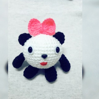 BabyRiki Pandy 娃娃 手勾 手作 針織 毛線 | 蝦皮購物