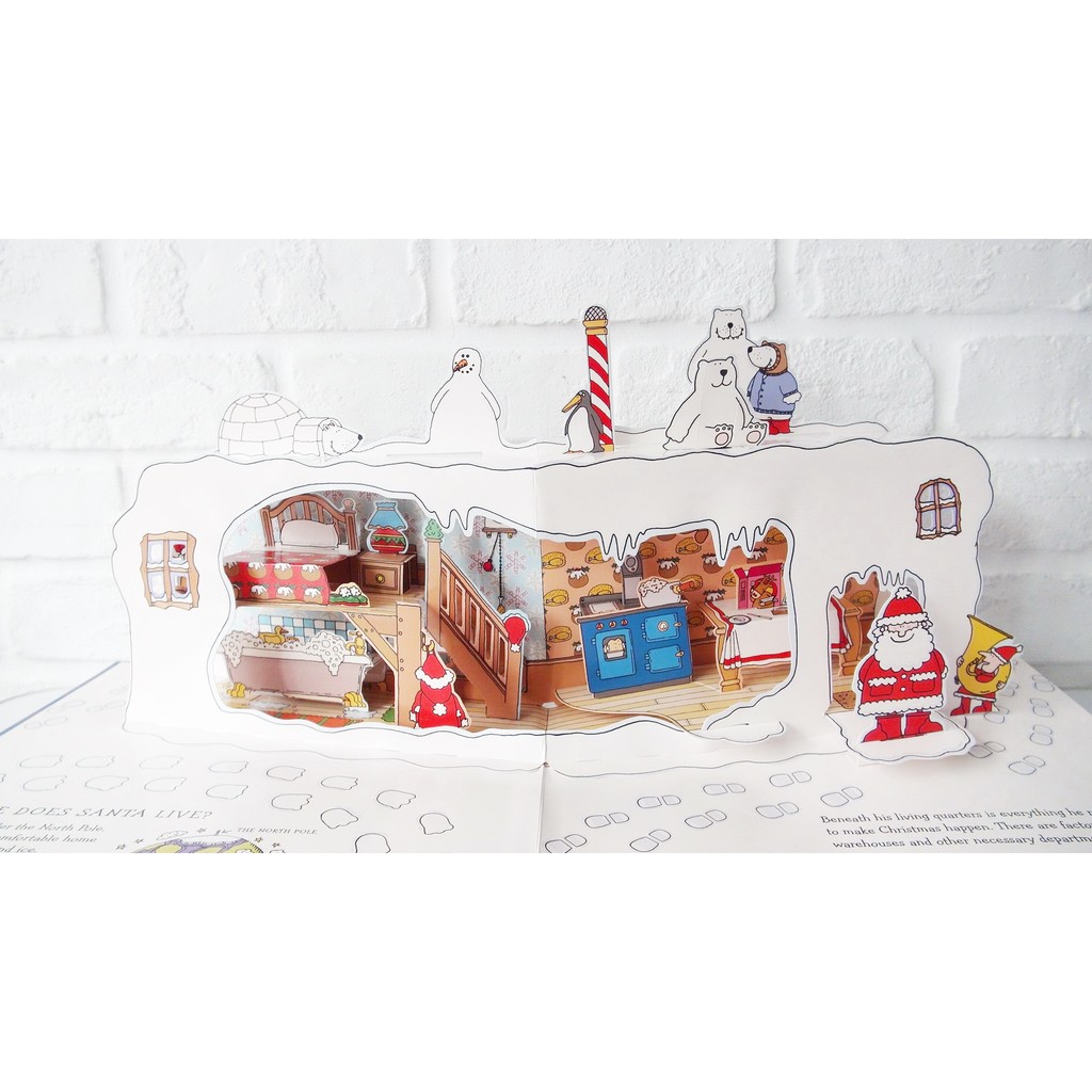 絕版立體書 - How Santa Really Works Pop-Up（日文版） | 蝦皮購物