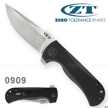 【電筒魔】 全新 公司貨 美國製 ZT #0909 Les George S35VN鋼 /石洗 折刀 0909 | 蝦皮購物