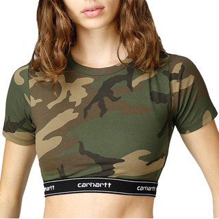 《零碼 》全新正品 21SS Carhartt WIP W' Script Crop Top 女裝 內衣 迷彩 限定 | 蝦皮購物