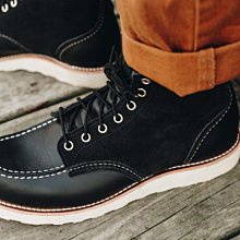 【紐約范特西】 2019 限量發售 現貨 RED WING 8818 6-Inch Moc Boot 黑皮革+麂皮 | 蝦皮購物