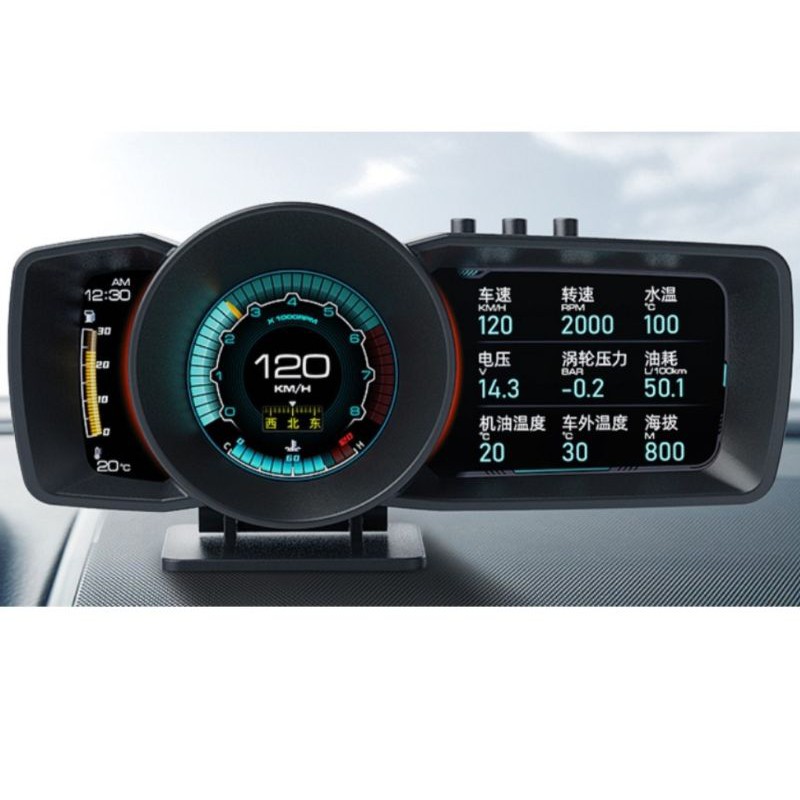 A600 HUD OBD+GPS雙模 渦輪表 抬頭顯示器 行車電腦顯示器 多功能儀表,繁體 | 蝦皮購物
