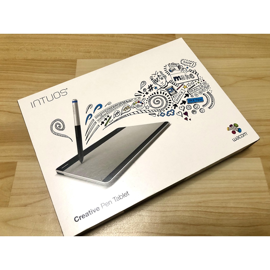 Wacom Intuos CTL-480 專業繪圖板 創意數位版 Pen Small Tablet 銀黑色 含感壓觸控筆 | 蝦皮購物