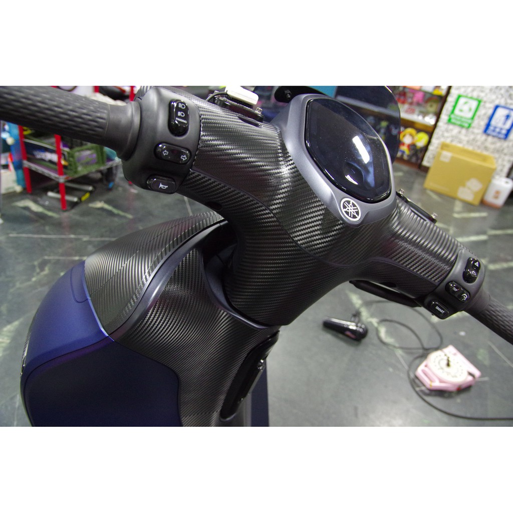 YAMAHA EC05 EC-05 專屬內裝 面板 龍頭 3M卡夢膜 立體紋路 質感UP 可遮蓋傷痕【黑幫彩貼】 | 蝦皮購物