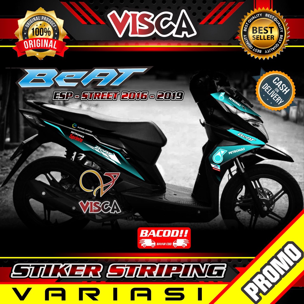 HONDA Beat Esp Trim Variations 條紋貼紙條紋貼紙本田 Beat Esp 條紋全息圖 Bea | 蝦皮購物