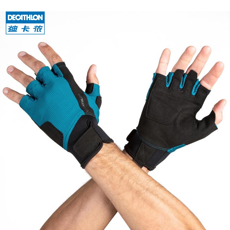 迪卡儂 健身 女男 半指 單杠 啞鈴 防滑 磨 引體向上 運動器械 單車 手套 EYSC 健身手套 防滑 | 蝦皮購物