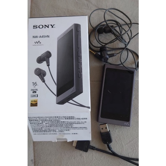 Sony NW-A-A45HN附NW500N抗噪耳機內容量16G可擴充 | 蝦皮購物