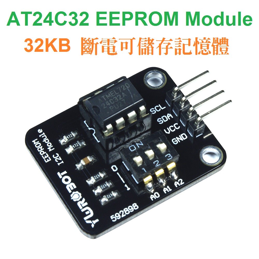 【樂意創客官方店】AT24C32 EEPROM ATMEL I2C 32K 斷電儲存記憶體模組 Arduino | 蝦皮購物