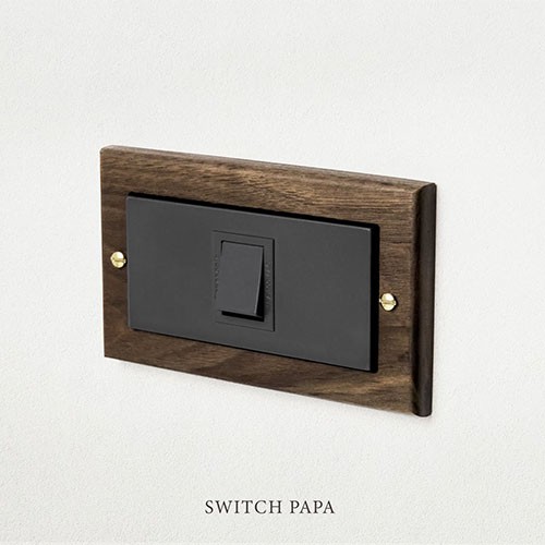 【SWITCH PAPA】黑胡桃木日式指撥1開 | 蝦皮購物