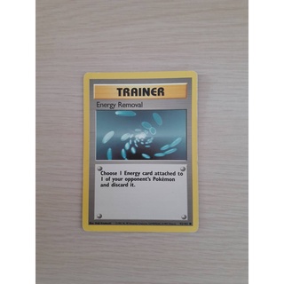 寶可夢 初代 英文 國際版 92/102 能量移除 訓練家卡 TRAINER PTCG 1999 絕版 | 蝦皮購物