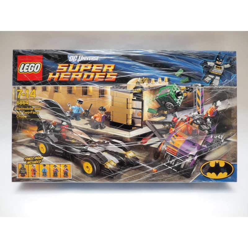 LEGO 樂高 6864 DC 超級英雄 蝙蝠俠 雙面人Batmobile and the Two-Face Chase | 蝦皮購物