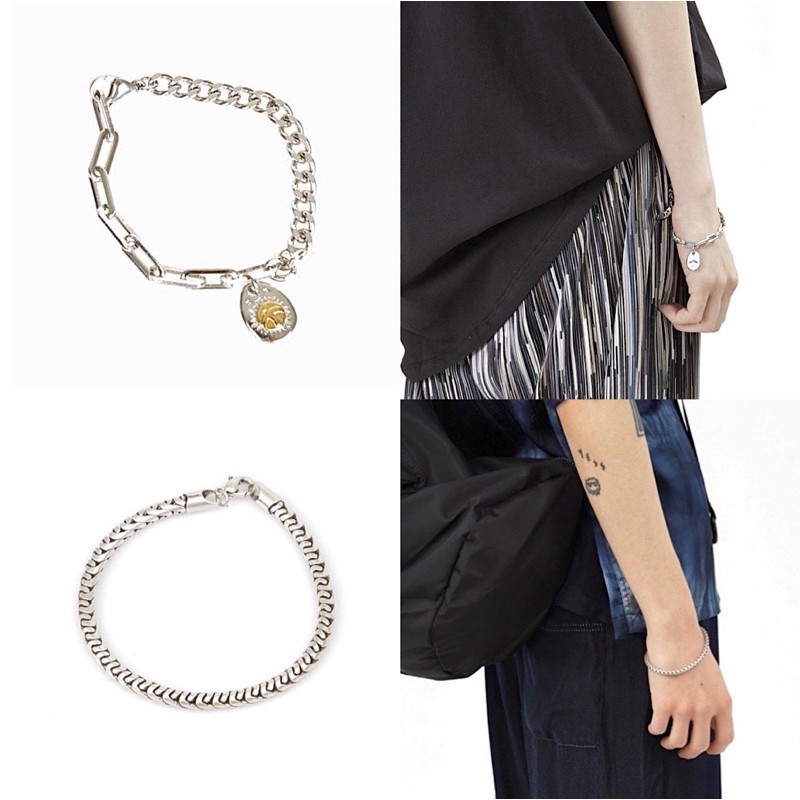 【JIN】 Raucohouse 設計款手鍊 骨鍊 排列 信鴿 雕刻 浮雕 刻印 不對稱設計款 手鍊 | 蝦皮購物