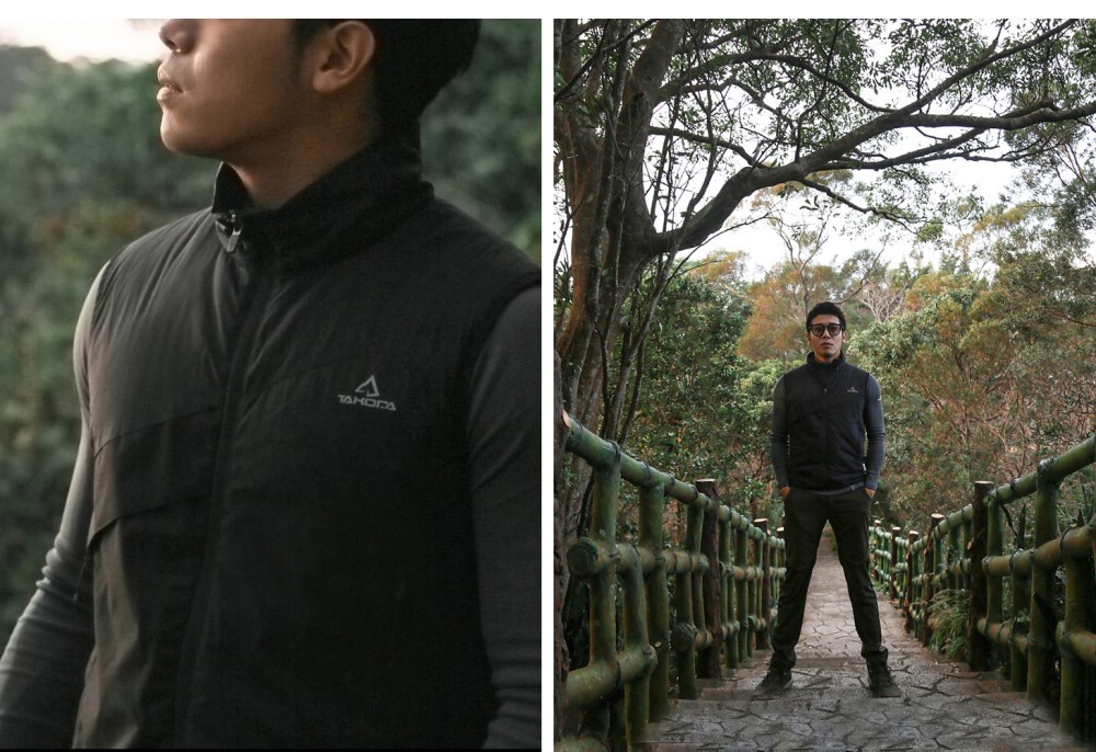 Okaga 輕量防風科技保溫棉登山背心 男款 黑色 | 蝦皮購物