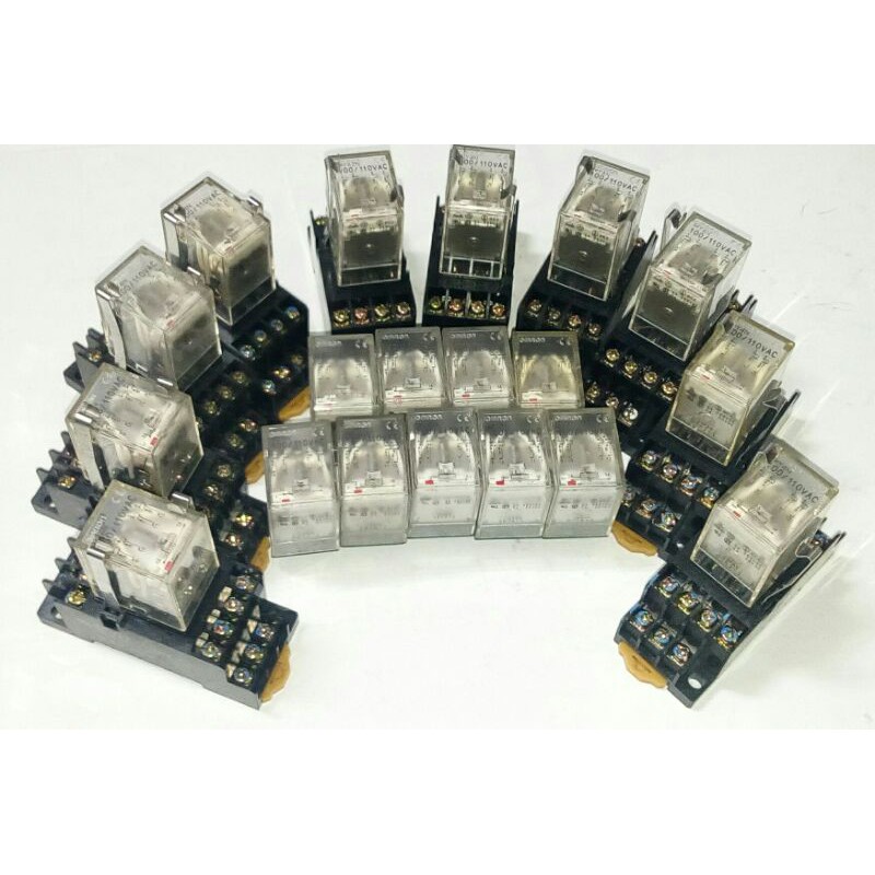 🌞二手現貨保固 OMRON繼電器 MY4 MY4J 無燈 MY4N MY4NJ MYQ4N 帶燈4P14腳AC110V | 蝦皮購物