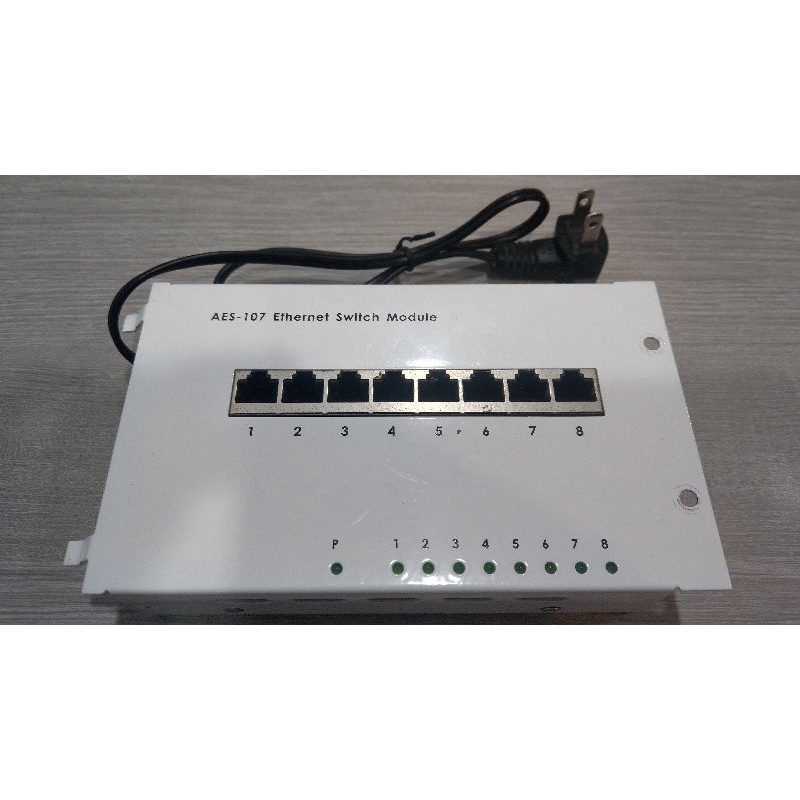 AES-107 8 Port 網路交換機(Switch)模組 弱電箱 電腦 網路線 100M SWITCH HUB 二手 | 蝦皮購物