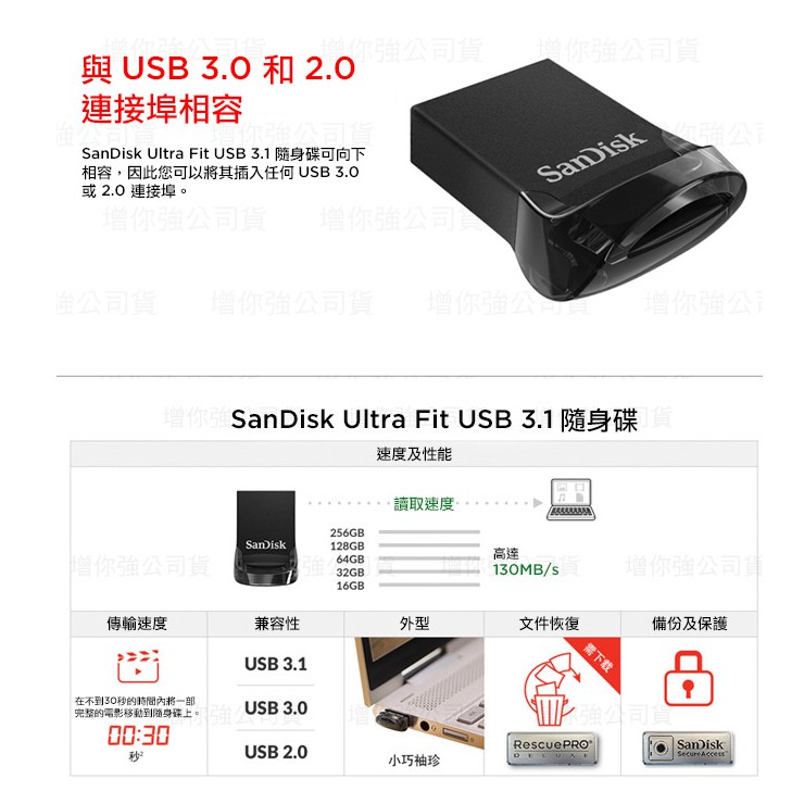SanDisk CZ430 Ultra Fit 16G/32G/64G/128G USB3.2 隨身碟 光華商場 | 蝦皮購物