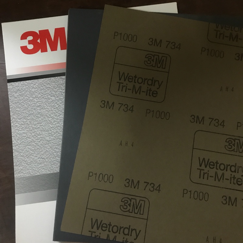 3M 734 #1000號水砂紙 6*10cm 打磨 汽機車漆面刮痕修補拋光 | 蝦皮購物