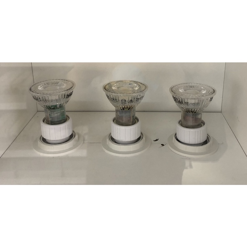 IKEA SOLHETTA LED燈泡 GU10 230流明 暖色光黃光 2W一組3顆 2700K 反射燈泡 | 蝦皮購物