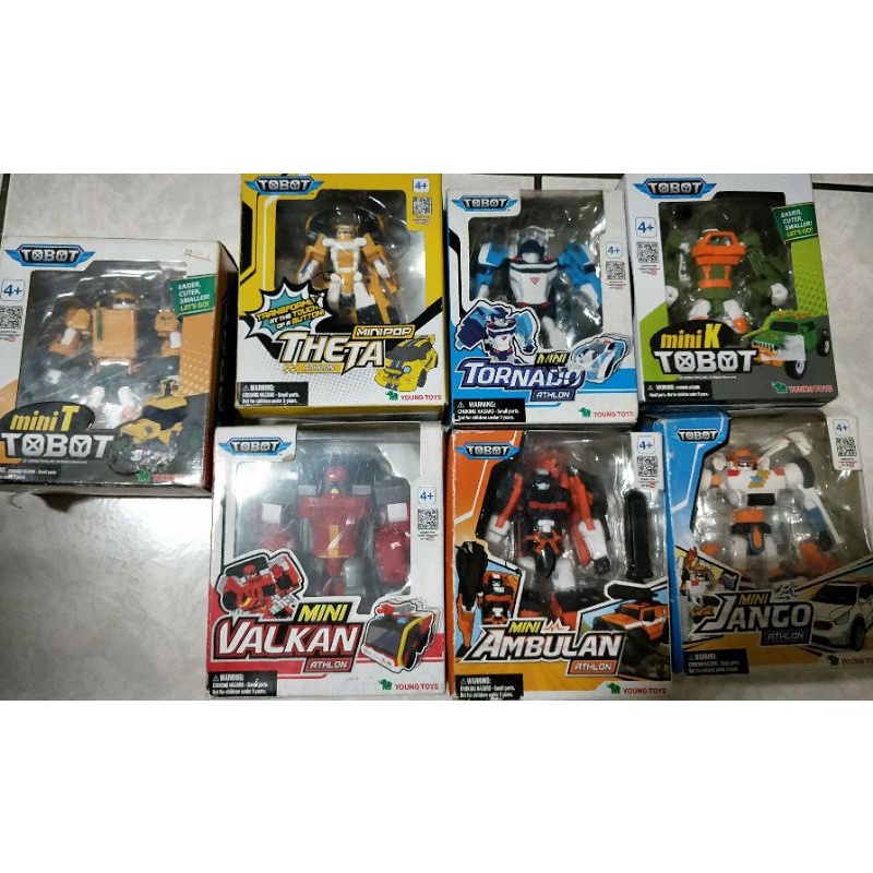 全新正版盒損品 TOBOT mini迷你機器人 T/THETA/VALKAN/K/AMBULAN/JANGO/警車 | 蝦皮購物