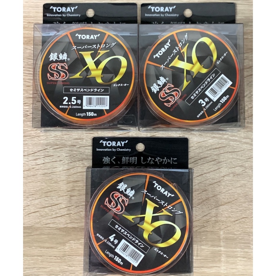 TORAY 銀鱗 SS XO 磯釣線 橘色線 釣魚線 日本製 半懸浮規格 150m 釣線 | 蝦皮購物