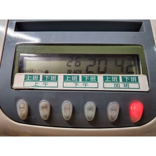 二手 台灣製 KOJI TR-580 數位指針式 六欄打卡鐘 | 蝦皮購物