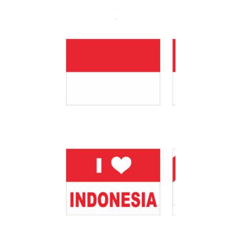 sticker bendera pipi merah putih harga per 5 pcs | 蝦皮購物