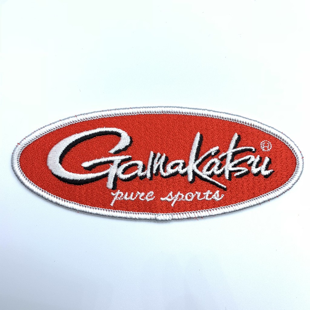Gamakatsu mark 刺繡 臂章 紋章 logo 裝飾 釣具 服飾 包包 GM-530 GM-522 非 貼紙 | 蝦皮購物