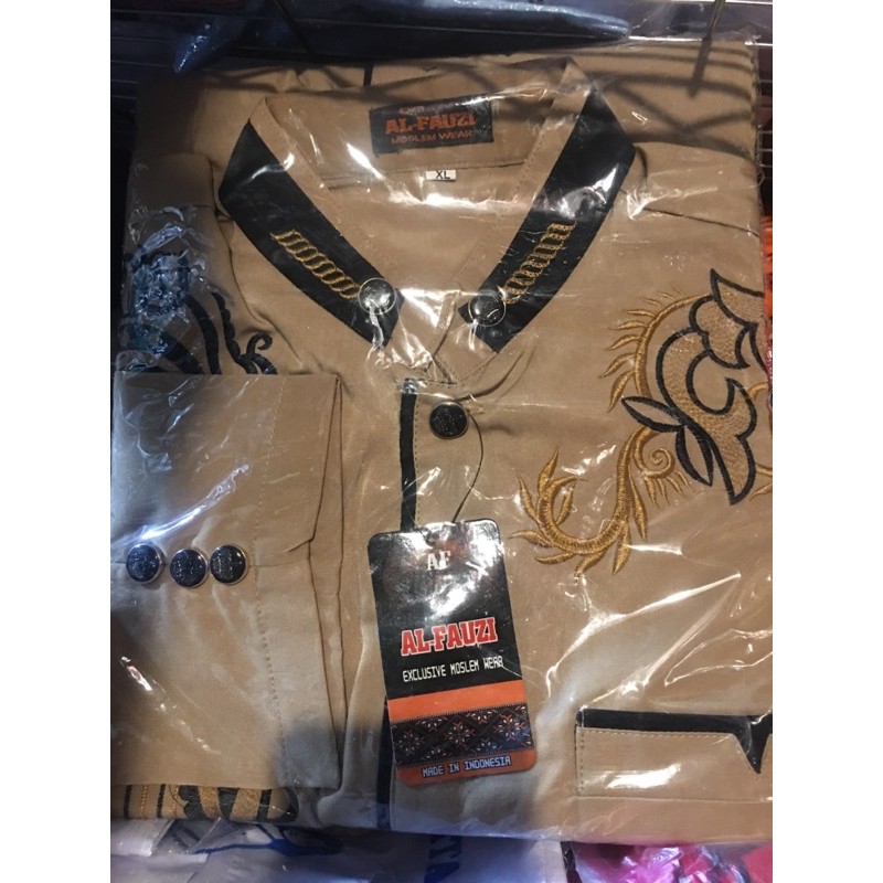 jasko jas koko bordir warna coklat cream | 蝦皮購物