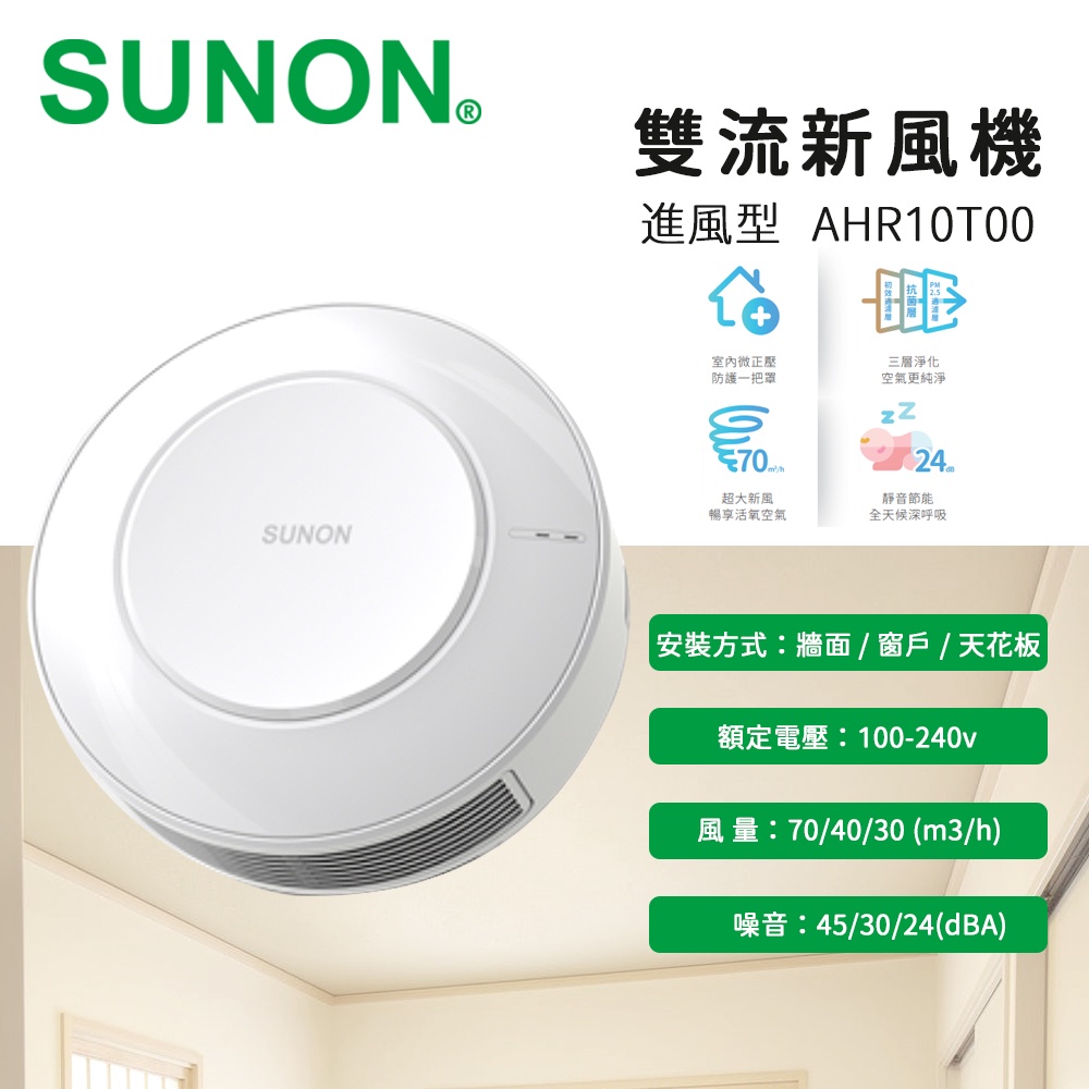 🔥 實體店面 SUNON 建準 雙流新風機 空氣循環 Flow2one Light 進風型 AHR10T00 | 蝦皮購物