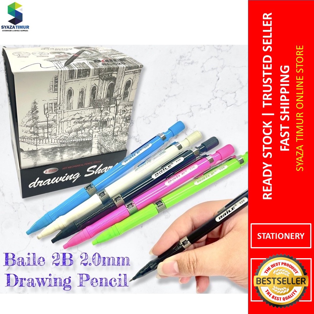 [ST-GR MY] BAILE BL-520 機械鉛筆 2.0MM Pensil Picit Pensil Tekan | 蝦皮購物