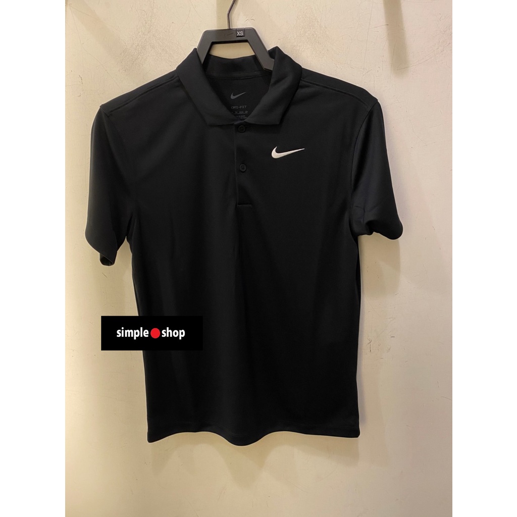 【Simple Shop】NIKE COURT Dri-FIT 網球 POLO衫 運動短袖 黑色 DH0858-010 | 蝦皮購物