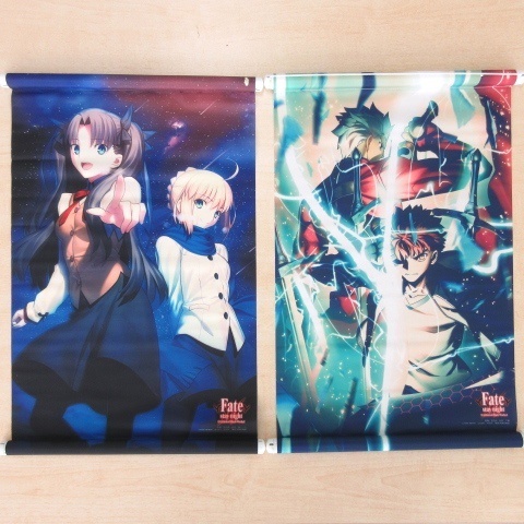 Fate stay night Unlimited Blade Works UBW FGO HF特典掛軸 遠坂凜賽巴士郎 | 蝦皮購物