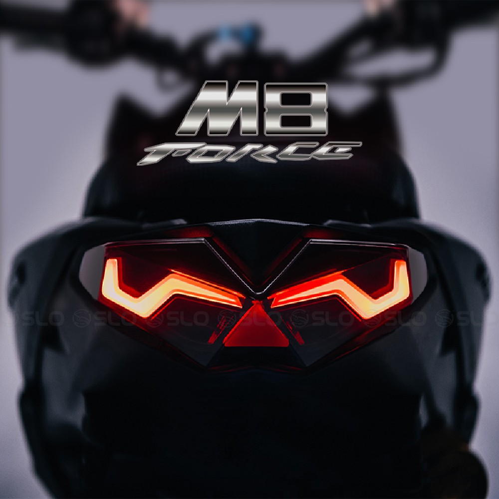 SLO【FORCE M8 整合式尾燈】M8尾燈 序列式尾燈 流水方向燈 LED尾燈 煞車燈導光 SLO FORCE尾燈 | 蝦皮購物