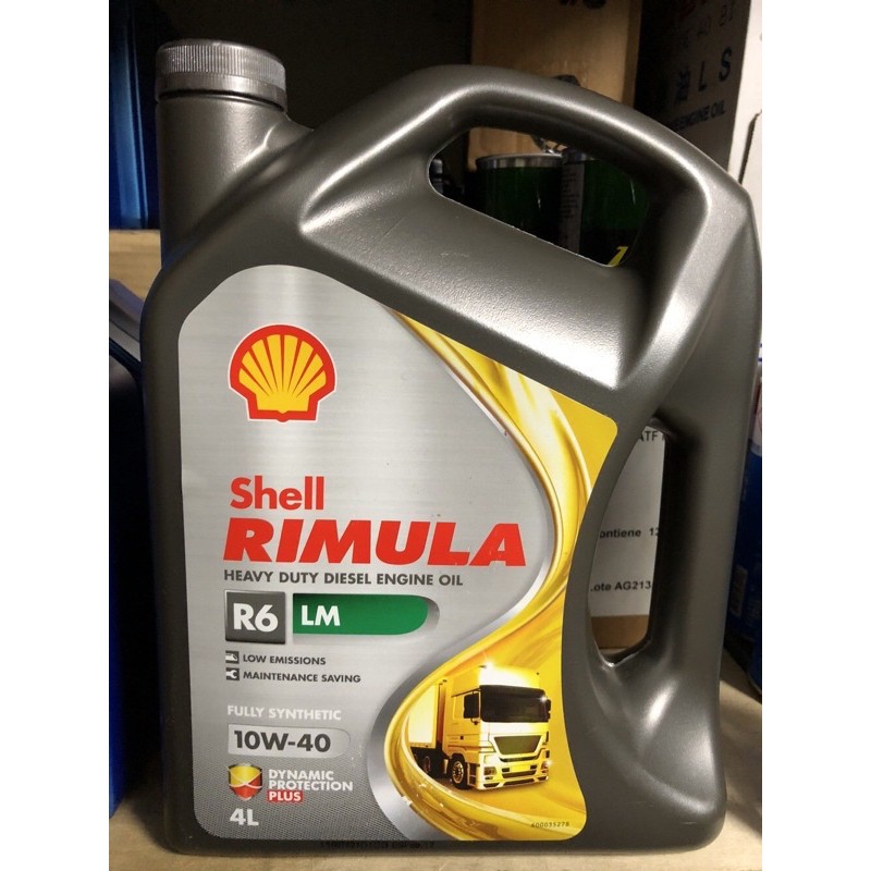 單買區-【殼牌Shell】Rimula R6LM、10W40、合成級-重車柴油引擎機油、4L/罐【CI4-四期-合成】 | 蝦皮購物