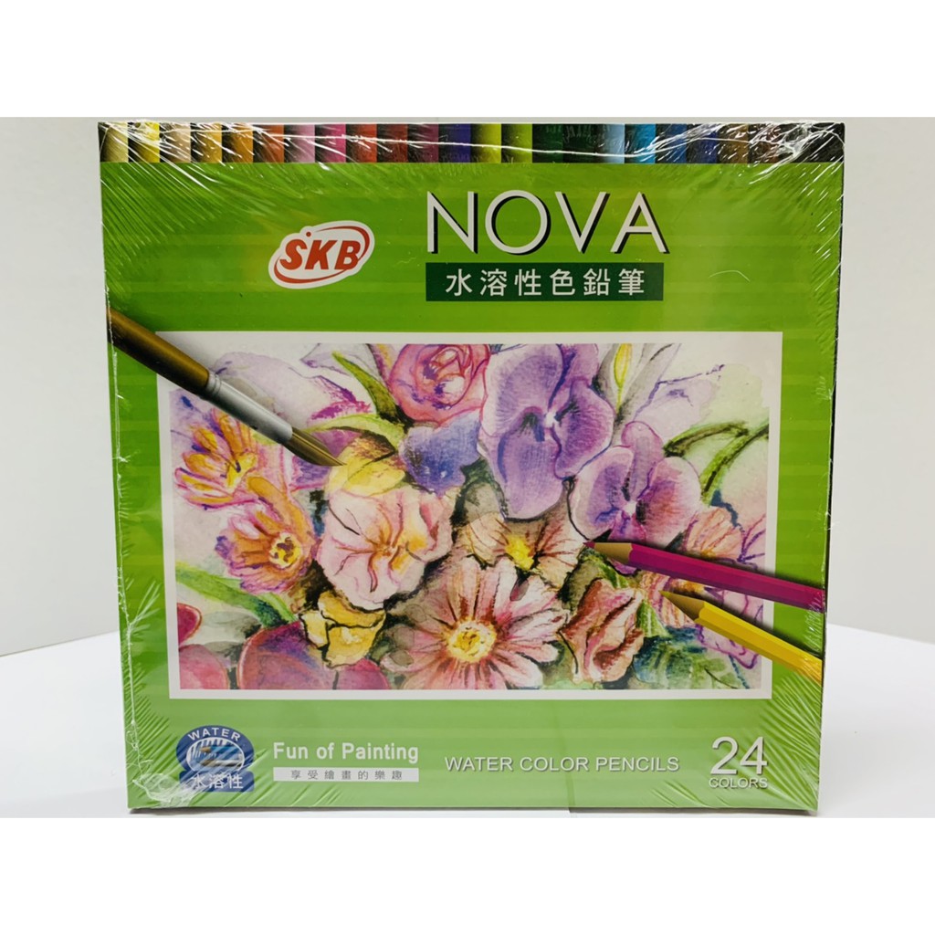 『SKB』 SKB NP-260C 24色水性色鉛筆(紙盒) | 蝦皮購物