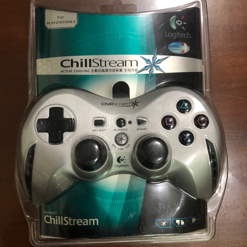 全新未拆 羅技疾風飛盾LogitechR ChillStream ControllerPS3羅技有線控制器PS3搖桿把手 | 蝦皮購物