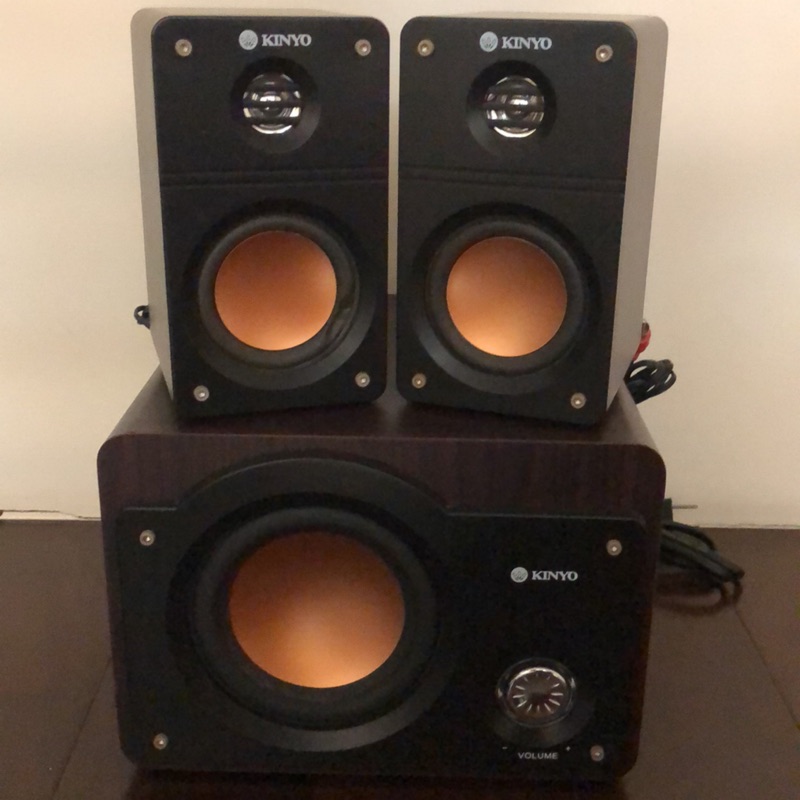 KlNYO KY-950 重低音 2.1 聲道 立體擴大音箱 三件式 木質音箱 | 蝦皮購物
