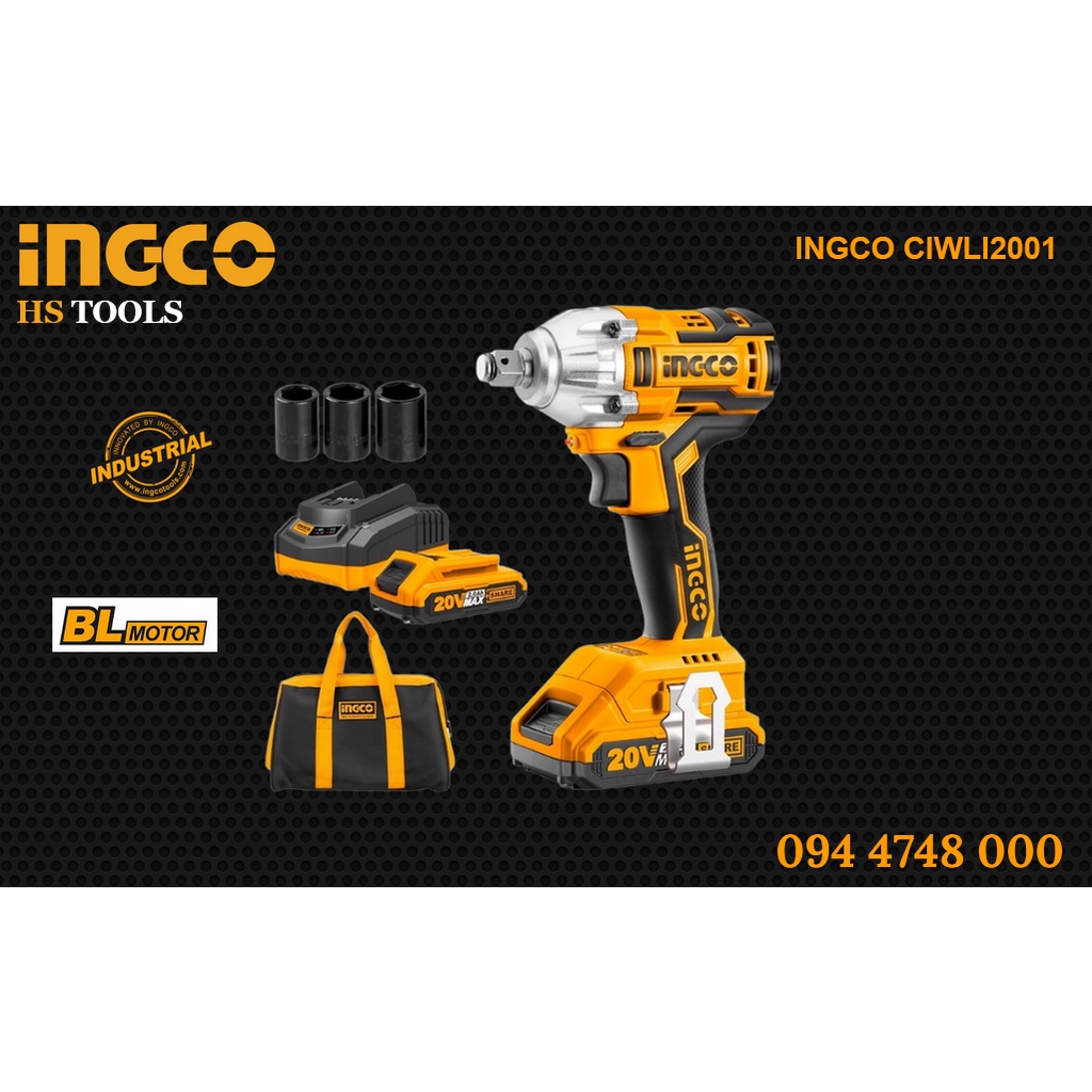 Ingco CIWLI2001 20v 電池螺栓收緊器 | 蝦皮購物