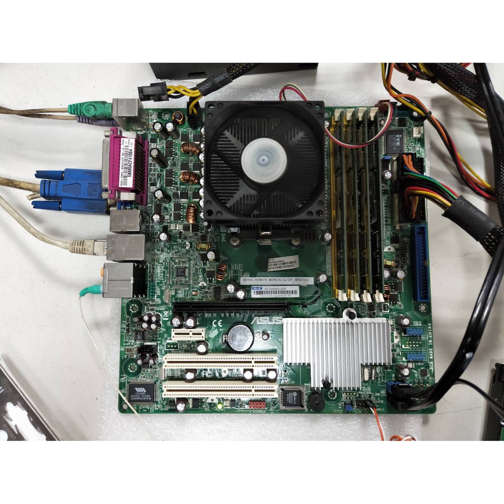 【光華維修中心】ASUS M2NS-NVM/主板+CPU(含風扇)+D2 256 RAM*4 (二手良品)-M12 | 蝦皮購物