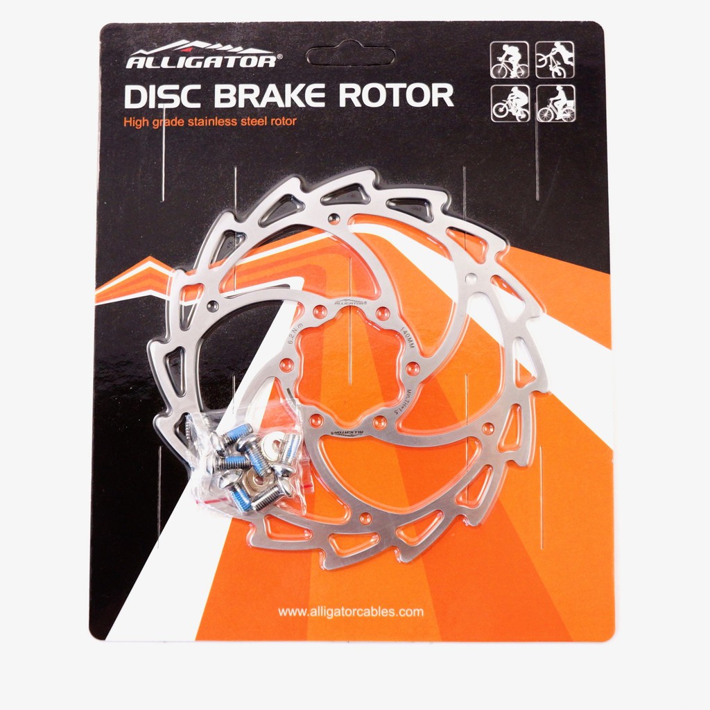 Alligator Wind Cutter Disc 銀色140/160/180/203mm公路車登山車煞車碟片碟盤 | 蝦皮購物