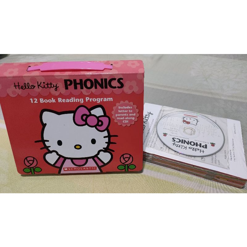 Hello Kitty phonics 12本1CD 自然發音讀本 | 蝦皮購物