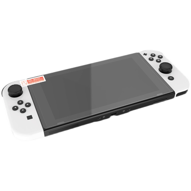 [龍龍3C] 任天堂 Nintendo Switch OLED 鋼化膜 玻璃貼 保護貼 9H 滿版 抗藍光 亮面 全屏 | 蝦皮購物