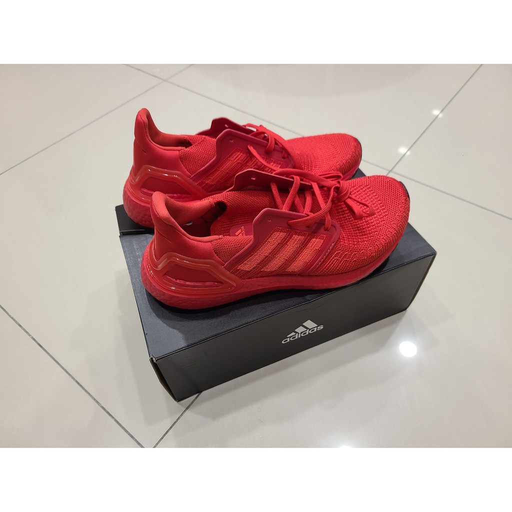 Adidas Ultraboost 20 全紅 (EG0700) | 蝦皮購物