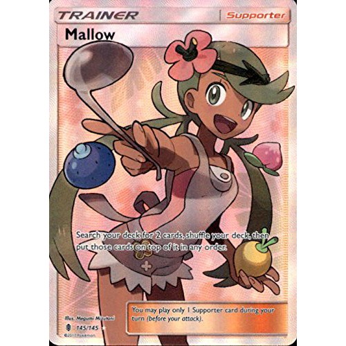 PTCG POKEMON 寶可夢 SM2 Mallow 瑪奧 145/145 全圖浮雕 | 蝦皮購物