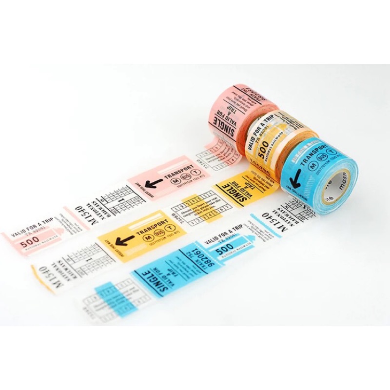 完售特賣 Mark's maste 復古 旅行 車票 紙膠帶 分裝 票券 裝飾 手帳必備 | 蝦皮購物