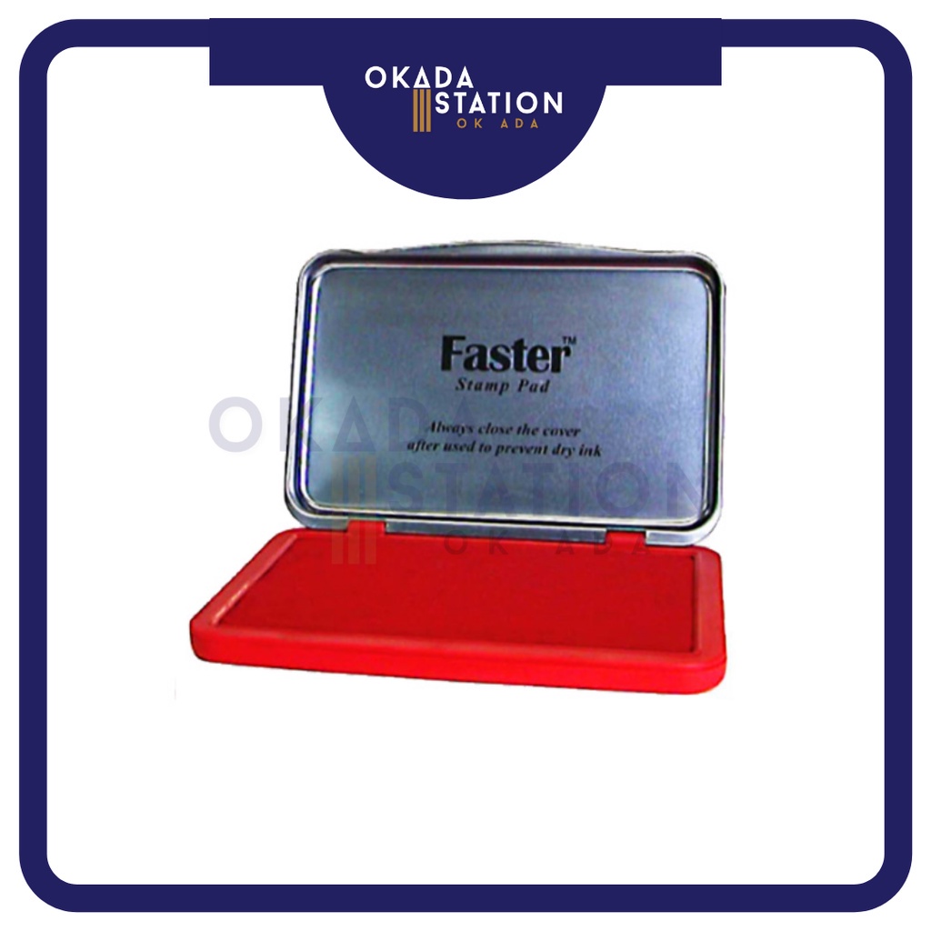 Faster Stamp Pad No.1 (黑色/藍色/紅色) / Faster Chop Pad / Faster | 蝦皮購物